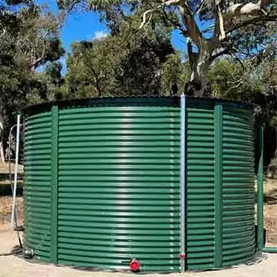 Corrugated Steel Water Storage Tanks for Rainwater Harvesting
